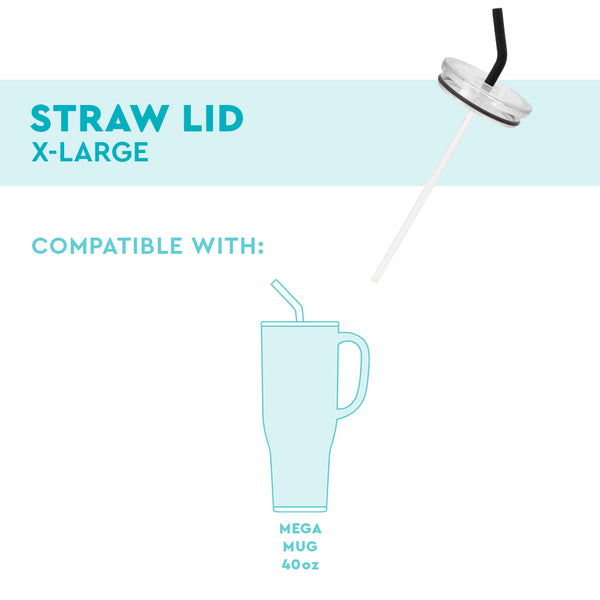 Black X-Large Straw Lid – Swig Life