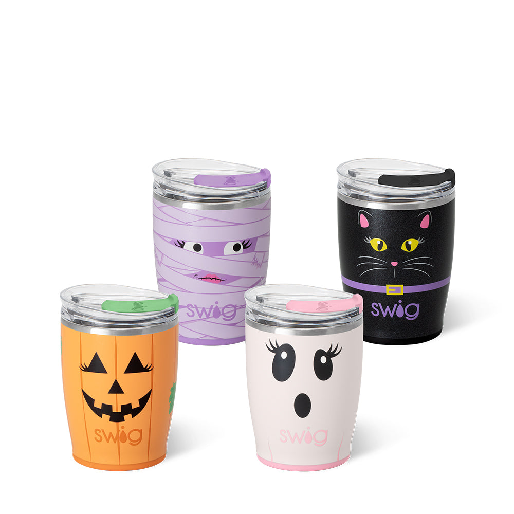 Swig Cup Swig Life Boo Crew Cat Plastic Tumbler 24oz Black Cat Tumbler