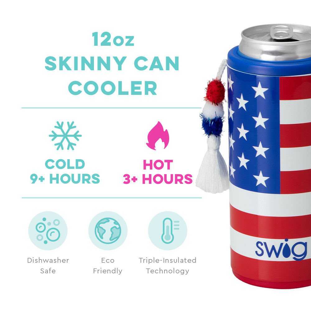 All American 12oz Skinny Cooler - Swig Life