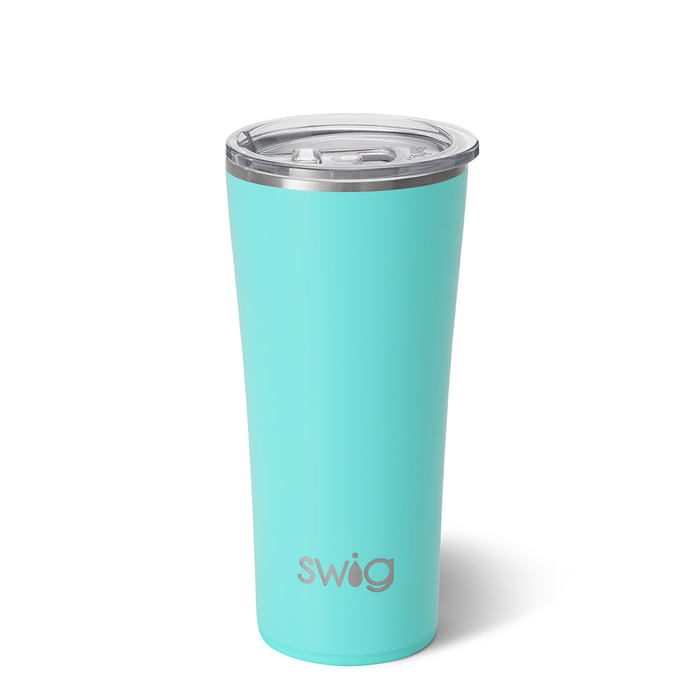 22oz Matte Aqua Insulated Stainless Steel Tumbler | Swig Life