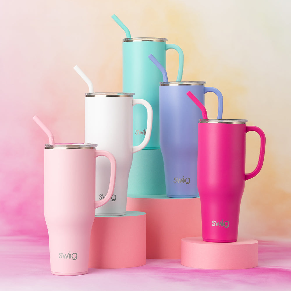 Hot Pink Mega Mug 40oz – Swig Life